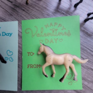 Horse Valentines Set of 4, Horse Valentines, Boy Valentines, Girl ...