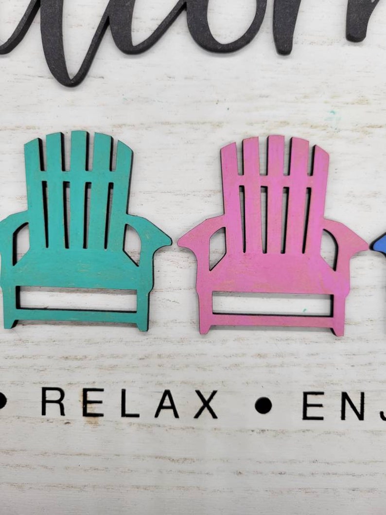 Sit Relax Enjoy Welcome Sign Housewarming Gift Lawn Chair | Etsy