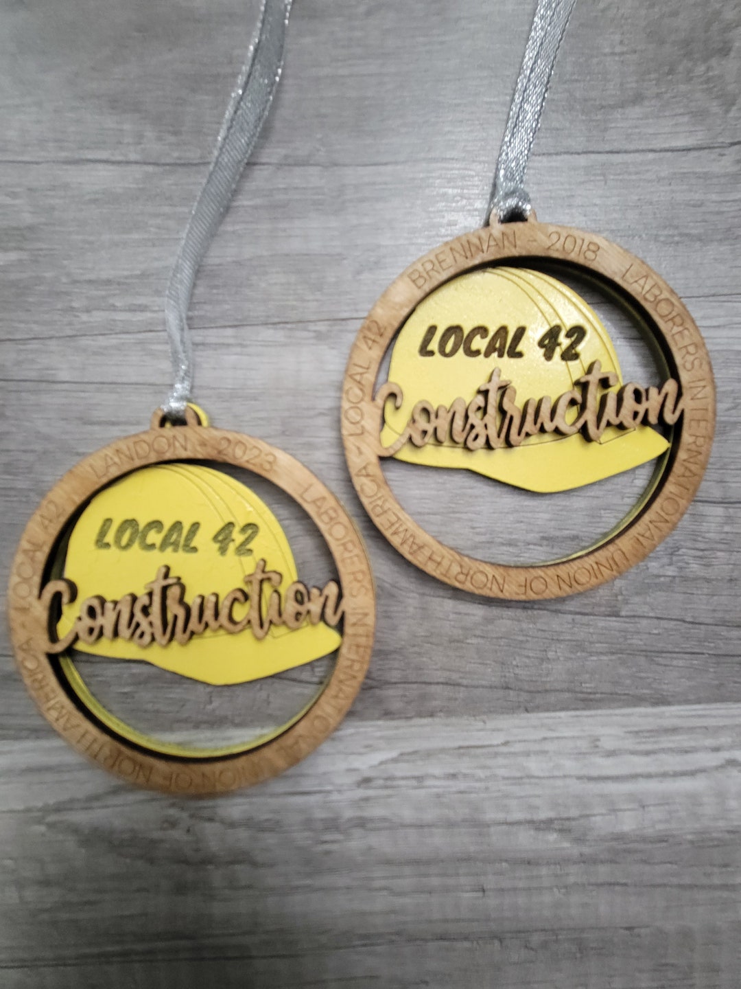 Construction Worker Christmas Ornament, Construction Worker Xmas ...