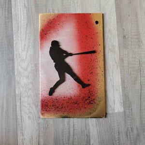 Baseball Painting, Baseball Art Sign, Baseball Room Decor, Baseball ...