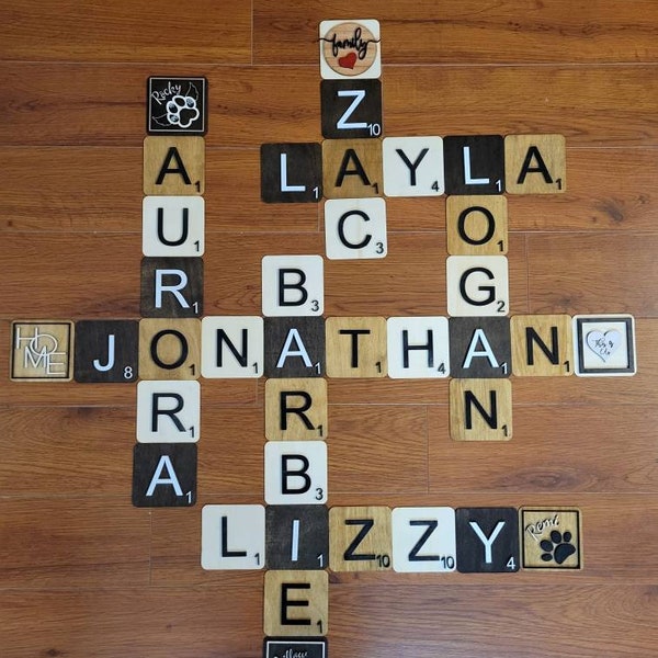 Scrabble Name Sign - Etsy