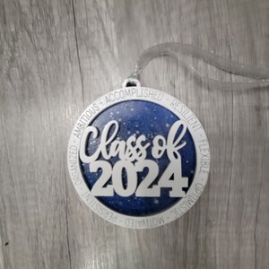 Class of 2024 Ornament, Class of 2024 Xmas Ornament, Class of 2024 Gift ...