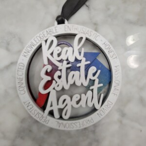 Realtor Christmas Ornament, Realtor Xmas Ornament, Realtor Xmas Gift ...