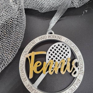 Custom Tennis Christmas Ornament Custom Tennis Christmas - Etsy