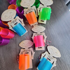 Robot Slinky Valentine Set of 6, Robot Valentines, Kid Valentines, Non ...