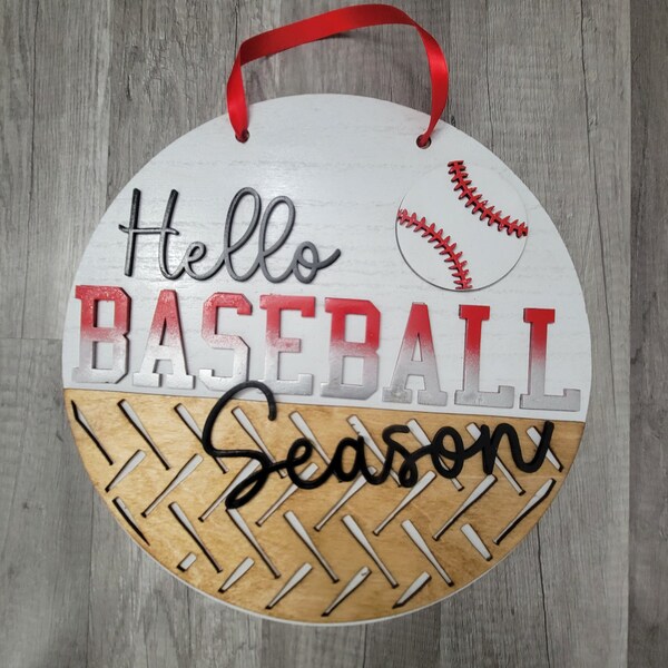 Baseball Door Sign - Etsy