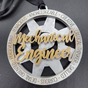 Mechanical Engineer Christmas Ornament, Mechanical Engineer Xmas ...