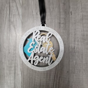 Realtor Christmas Ornament, Realtor Xmas Ornament, Realtor Xmas Gift ...