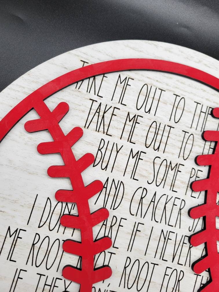 Baseball Sign Take Me Out to the Ball Game Sign Baseball - Etsy