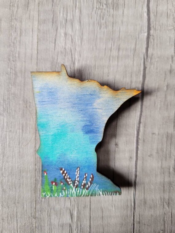 Minnesota Magnet Refrigerator Magnet Nature Magnet Mn Gift - Etsy
