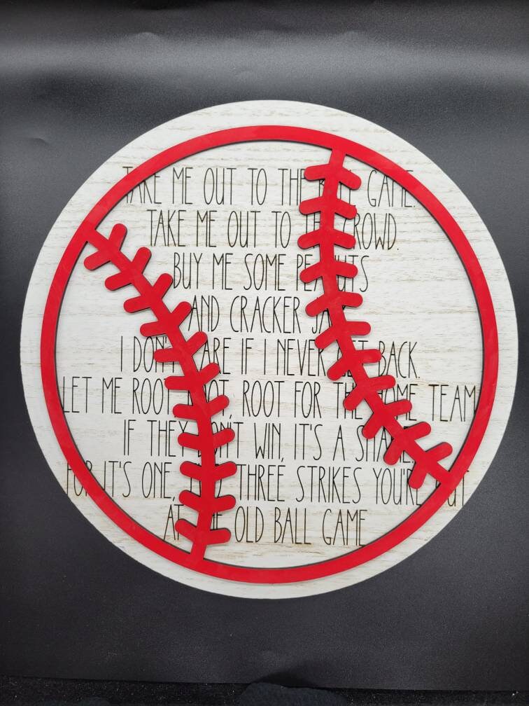 Baseball Sign Take Me Out to the Ball Game Sign Baseball - Etsy