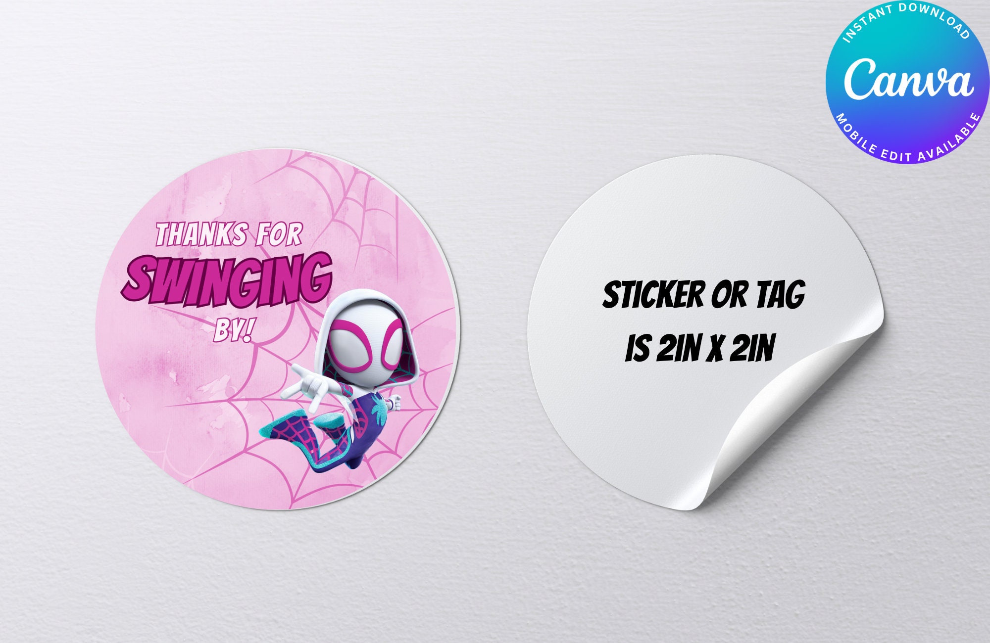 Ghost Spider Birthday Party Invitation Spidey and His Amazing Friends ...