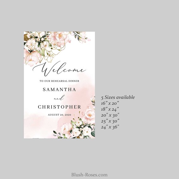 Weddings Signs Decorations DIGITAL DOWNLOAD Large Format Welcome Poster ...