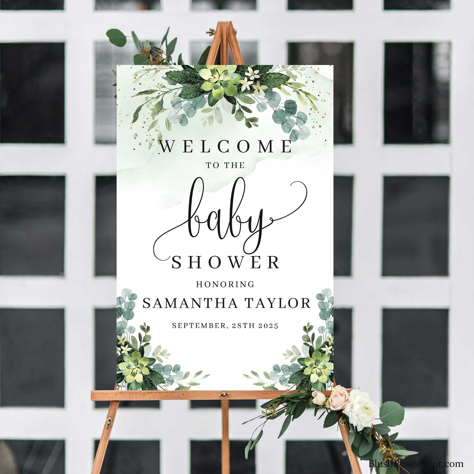 INSTANT DOWNLOAD Succulent Welcome Sign Printable Baby | Etsy