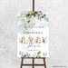 Eucalyptus Baby Shower Welcome Sign Template, DIGITAL DOWNLOAD, Gold ...