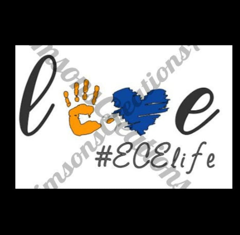 Love ECE Life, SVG ONLY, Cricut, Digital Download - Etsy