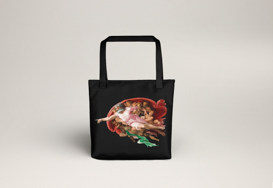 Renaissance Tote Bag, Michelangelo Tote Bag, Hand Bag, God Tote Bag ...