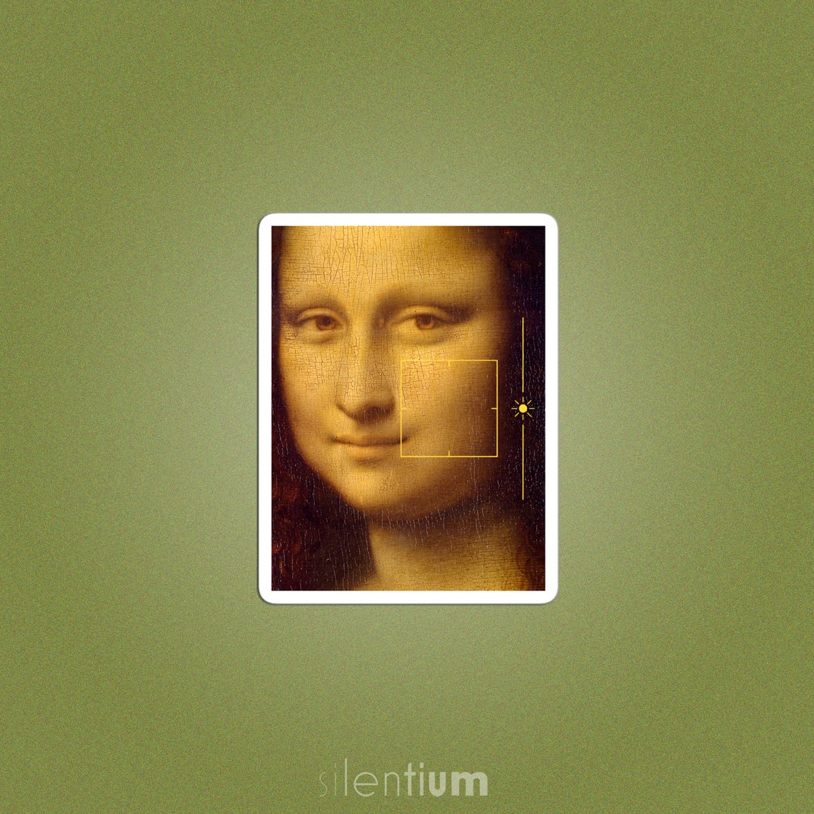 Mona Lisa Stickers Leonardo Da Vinci Stickers Aesthetic | Etsy