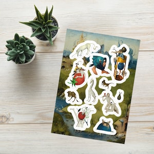 Bosch Sticker Pack, Funny Sticker Sheet, Medieval Humor Decor, Vibrant ...