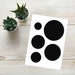 Black Circle Sticker Sheet, Malevich Stickers, Vibrant Stickers, Black ...