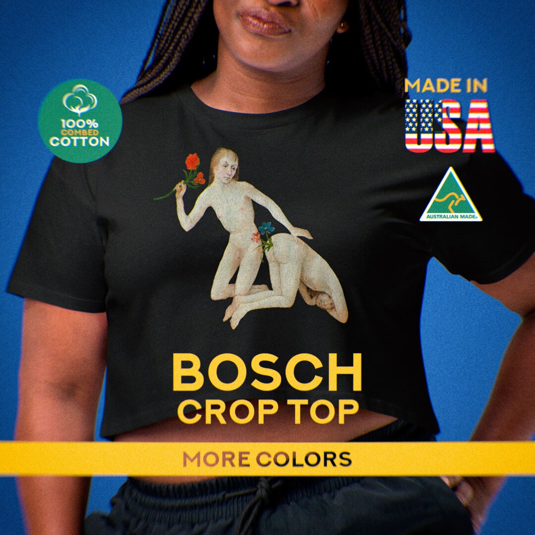 Bosch Crop Top, Meme Tee, Medieval Art Shirt, Art History T-shirt, an ...