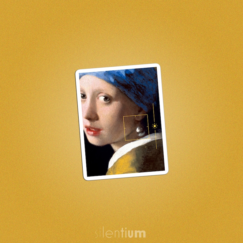 Girl With a Pearl Earring Stickers Johannes Vermeer Stickers - Etsy