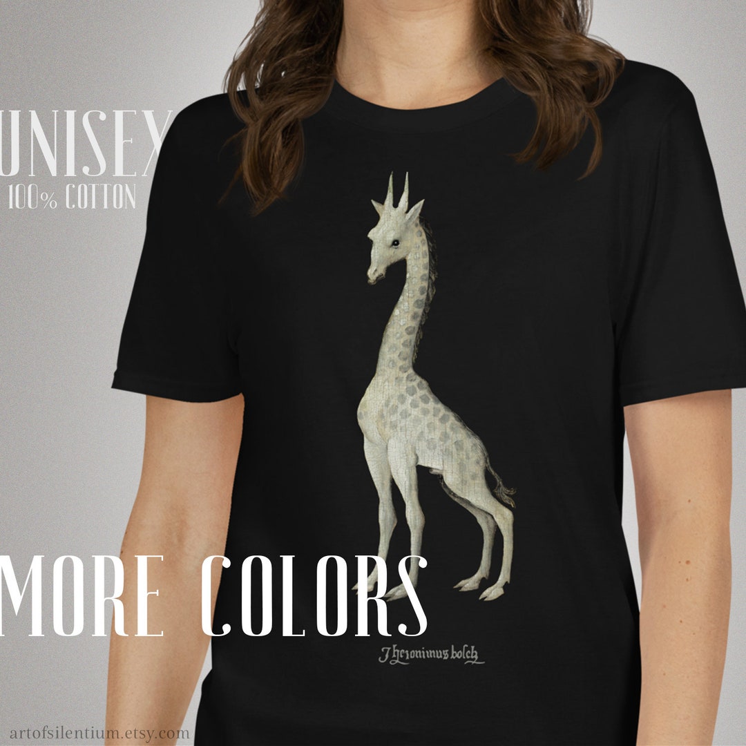 Giraffe T-shirt: Hieronymus Bosch Renaissance Art Print - Etsy