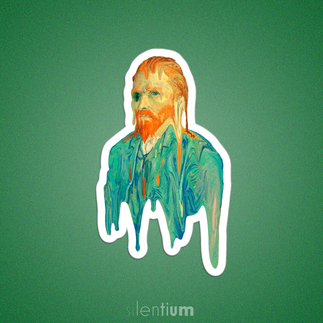 Van Gogh Liquid Sticker, Adult Sticker, Planner Stickers, Laptop Decal ...