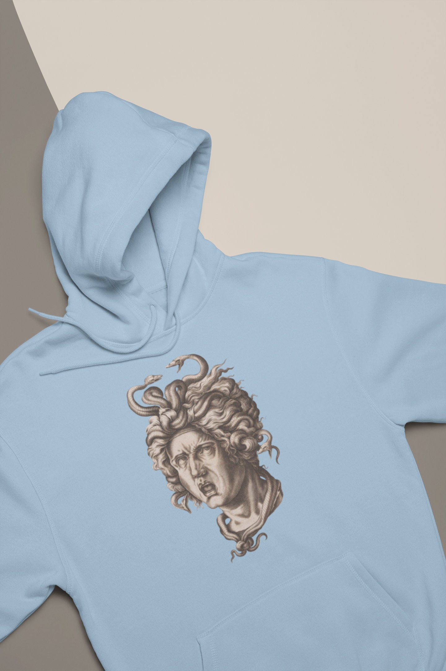 Medusa Hoodie: Unisex Mythology Etching Art Pullover - Etsy