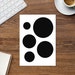 Black Circle Sticker Sheet, Malevich Stickers, Vibrant Stickers, Black ...