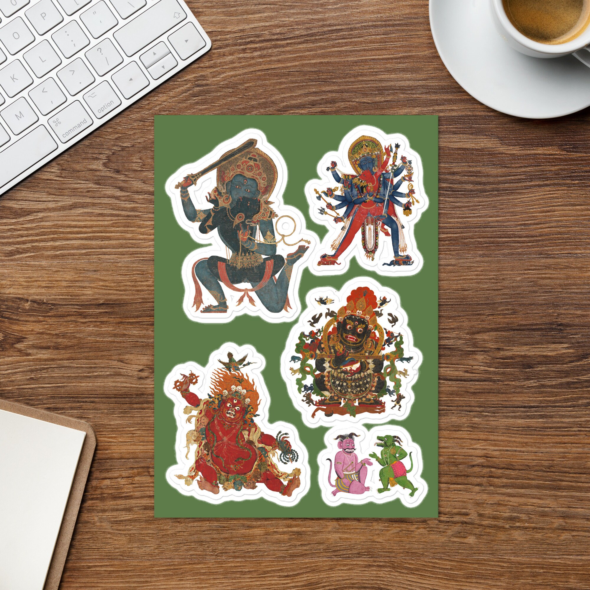 Buddhist Deities Glossy Sticker Sheet: Asian Gods Set - Etsy