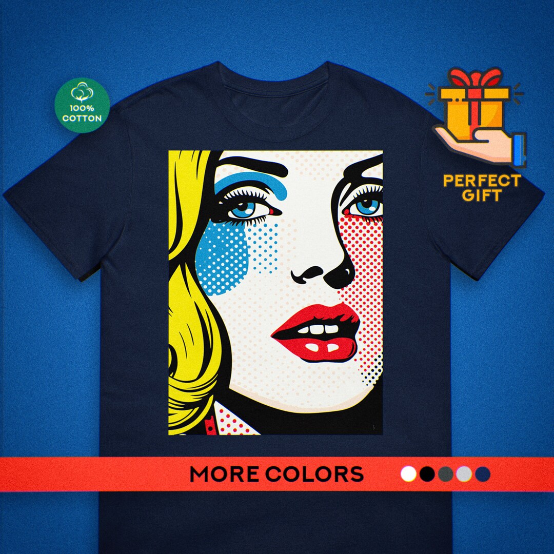 Pop Art Girl, Unisex T-shirt, the Birth of Venus, Sandro Pop Art Girl, Unisex T-shirt, the Birth of Venus, Sandro