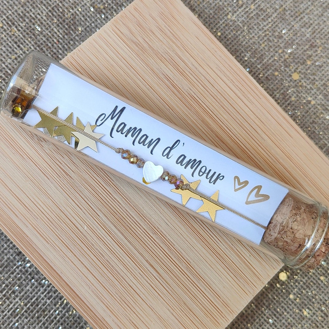Mom of Love Vial Mother-of-pearl Bracelet - Etsy