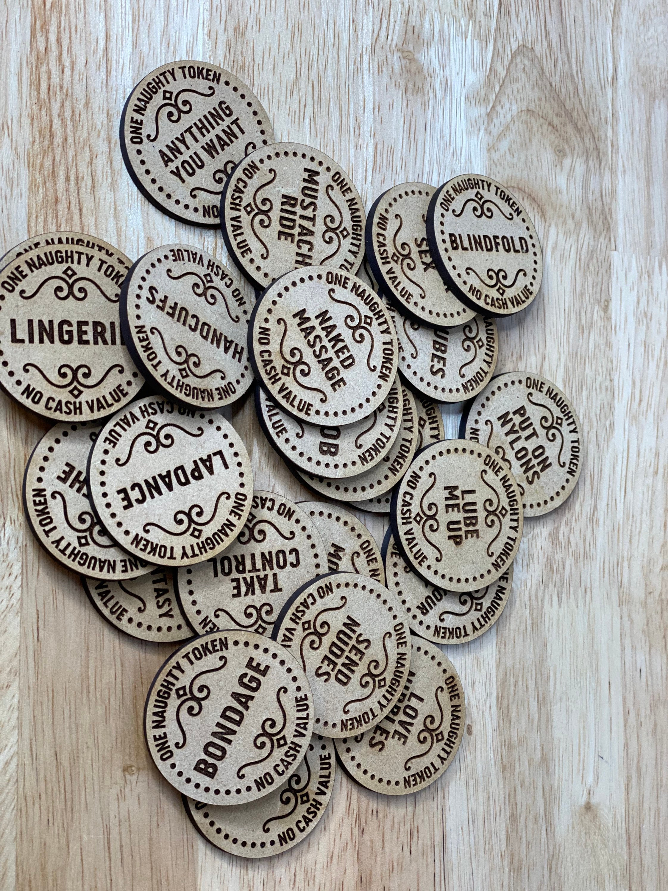 Naughty and Romantic Box With 40 Tokens - Etsy