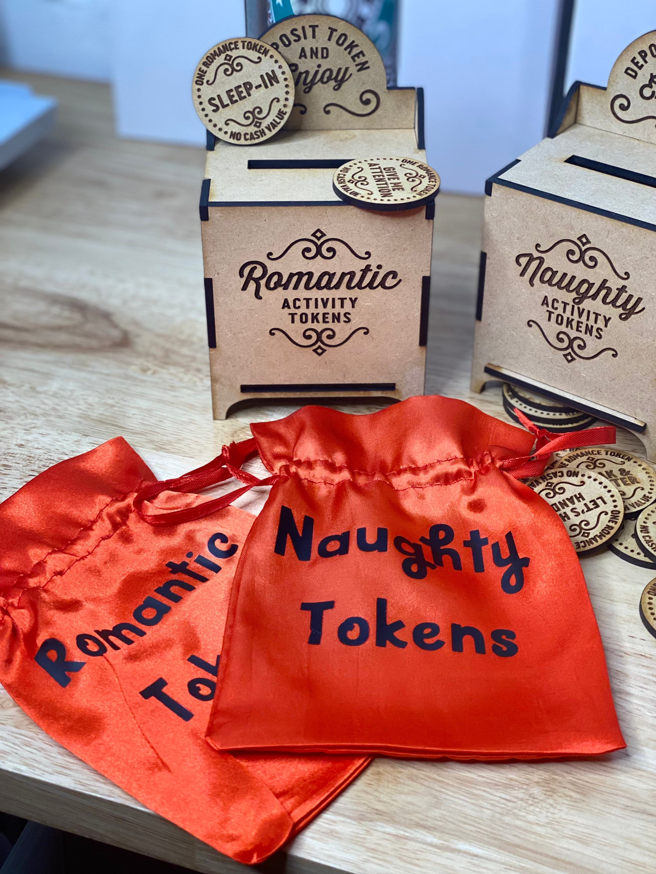 Naughty and Romantic Box With 40 Tokens - Etsy