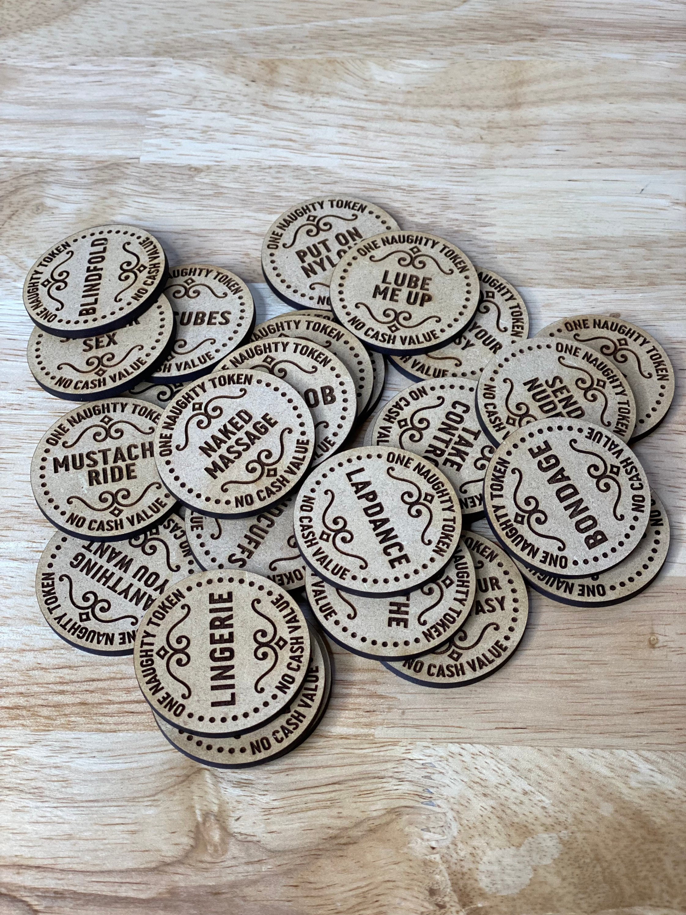 Naughty and Romantic Box With 40 Tokens - Etsy