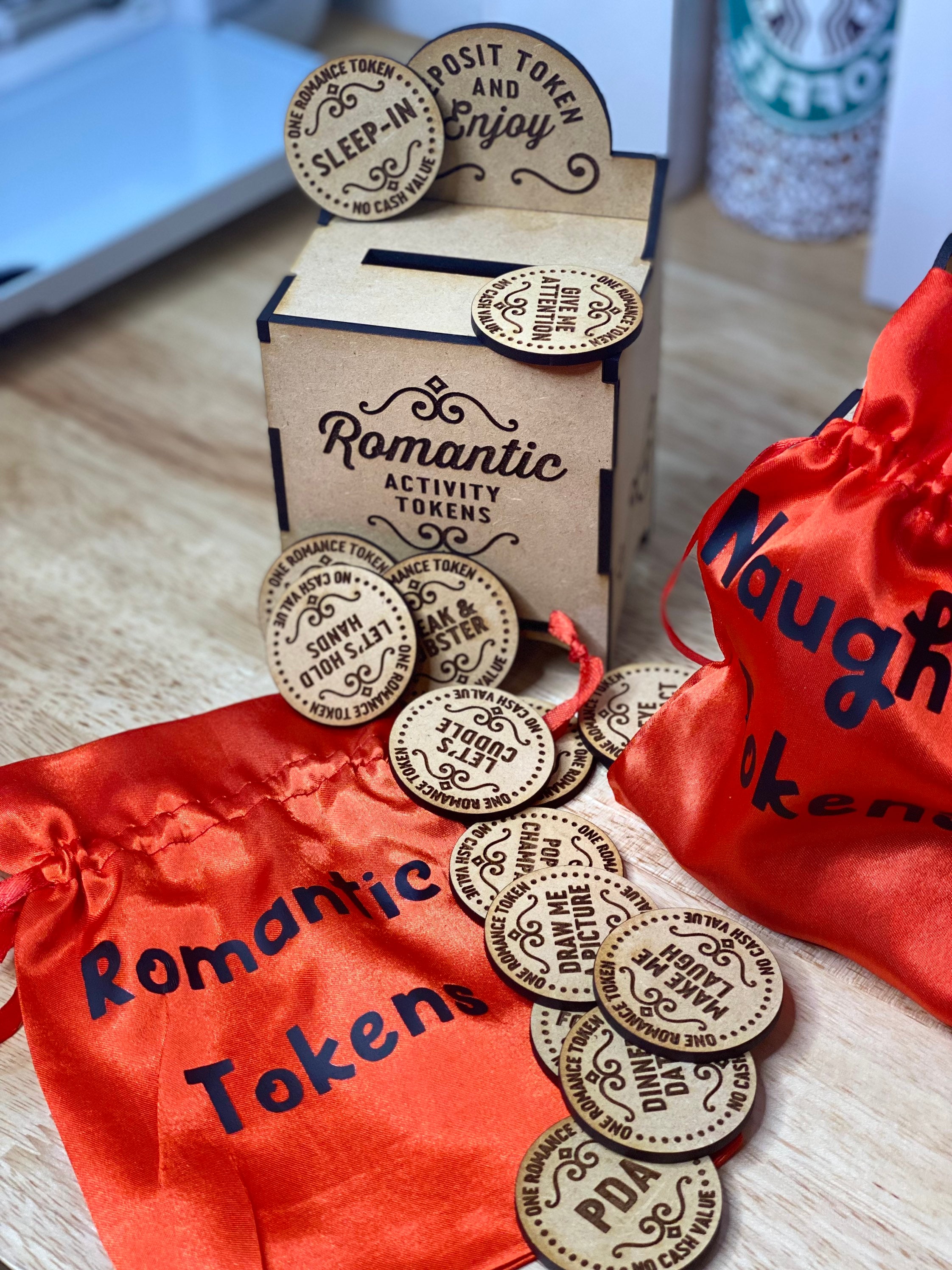 Naughty and Romantic Box With 40 Tokens - Etsy