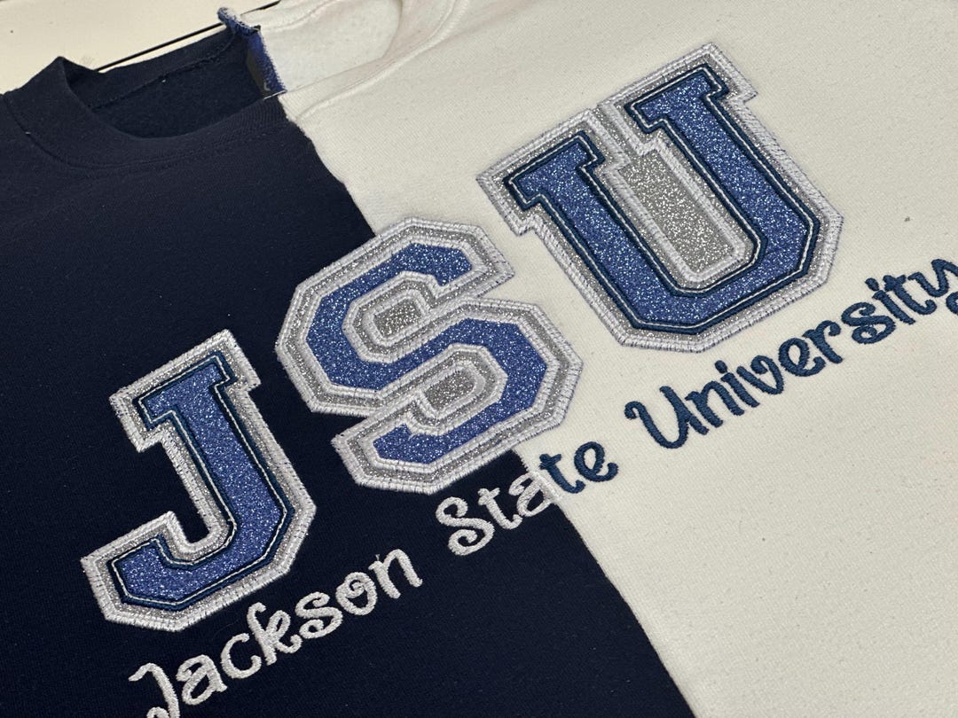Embroidered Team Spirit Sweatshirt - Etsy