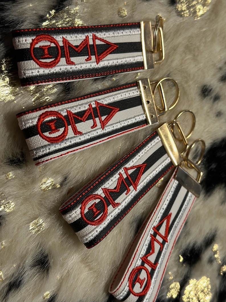 Greek Letter Key Fob/delta Sigma Theta Key Fob/sorority Key Fob ...