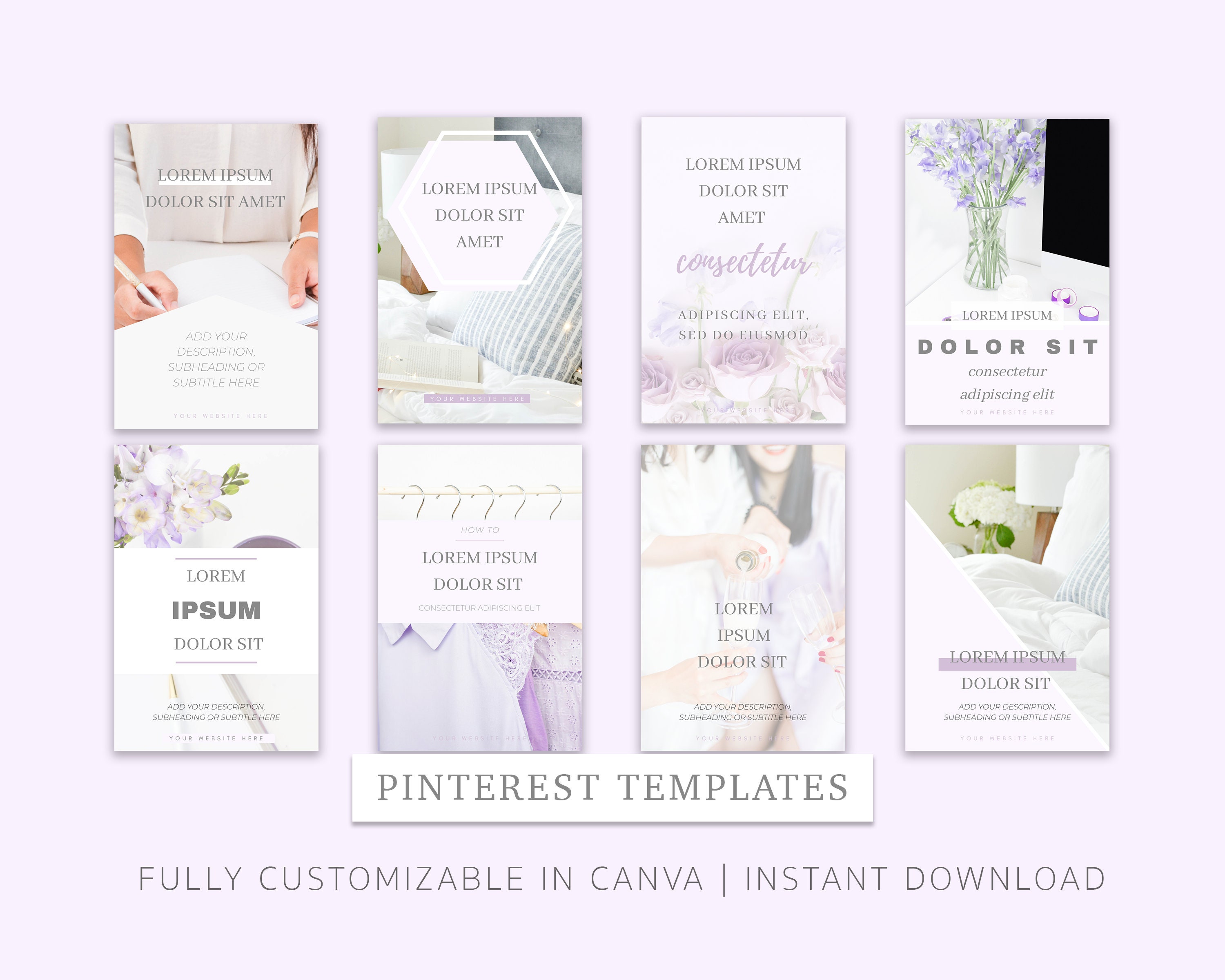 Pinterest templates Pinterest template Ready made templates | Etsy