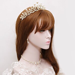 Wedding Fresh Water Pearls Tiara Crystals Princess Prom - Etsy