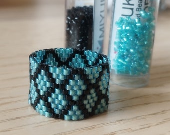 Miyuki Ring, Flower Band Miyuki Ring, Daisy Ring, Rings, Delicate ...