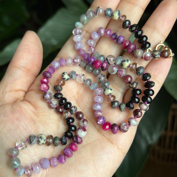 Gemstone Necklace - Etsy