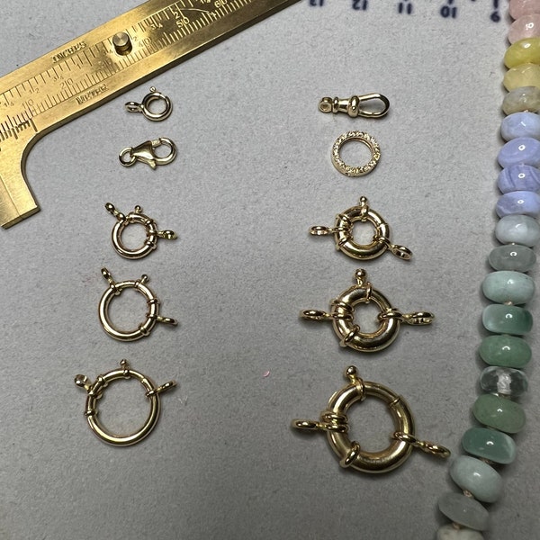 14k Gold Clasp - Etsy