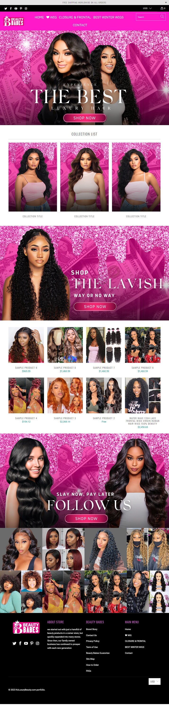 Hair Business Website Template: Editable Canva Design - Etsy