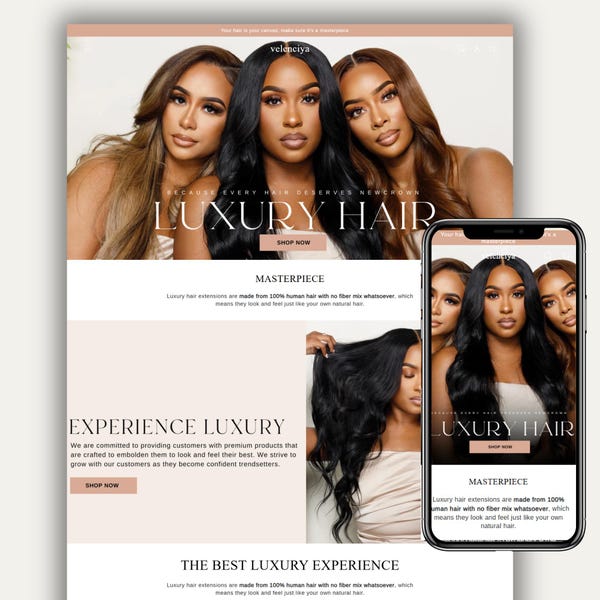 Hair Website - Etsy