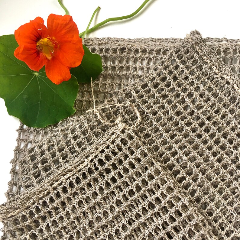 Reusable Produce Bags Linen Mesh Bags With Drawstring - Etsy