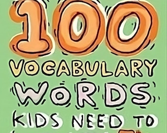 100 Vocabulary Words Kids Need to Know by 5th Grade Ebook - Etsy