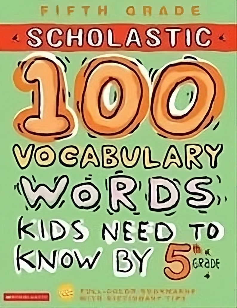 100 Vocabulary Words Kids Need to Know by 5th Grade Ebook - Etsy