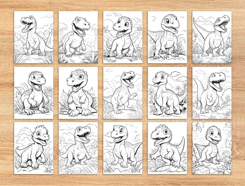 Dinosaur and Dragon Coloring Ultimate Bundle! | + Pages | Workbooks ...